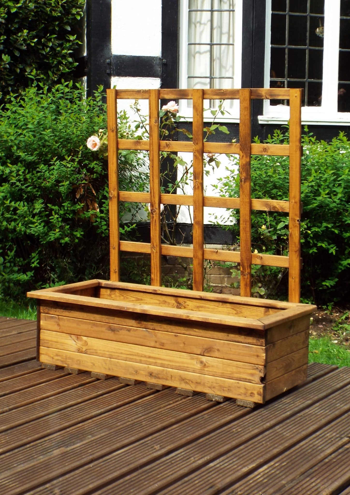 2pc LARGE KENSINGTON (Trellis) Trough Set - Timber Furniture