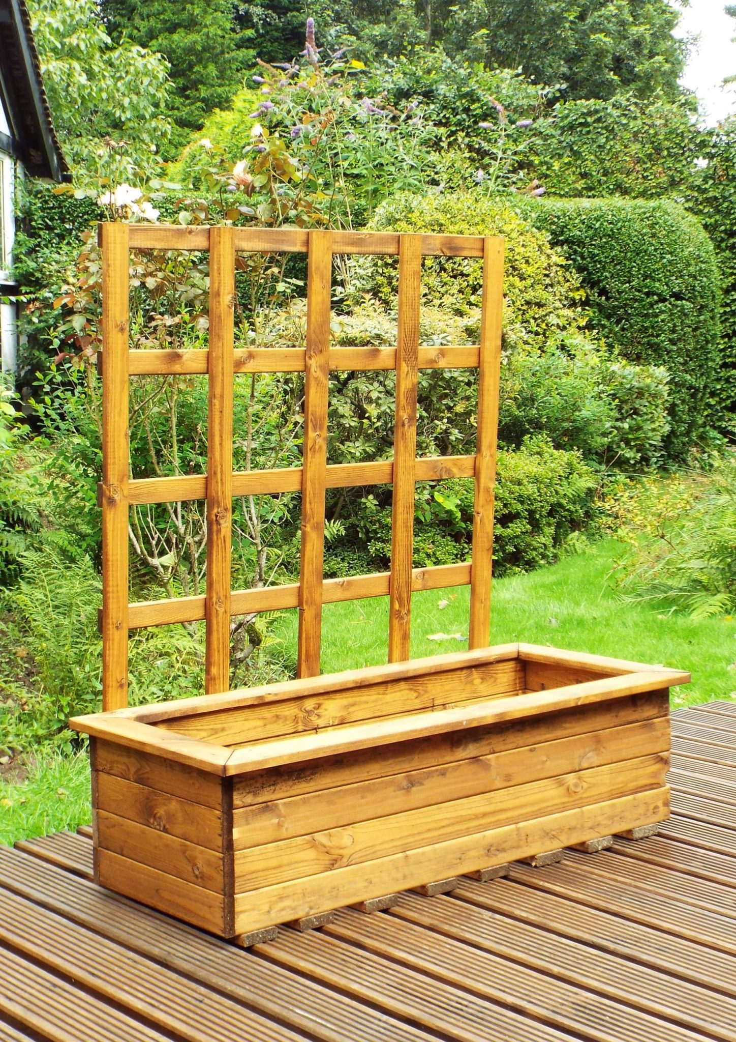 2pc LARGE KENSINGTON (Trellis) Trough Set - Timber Furniture