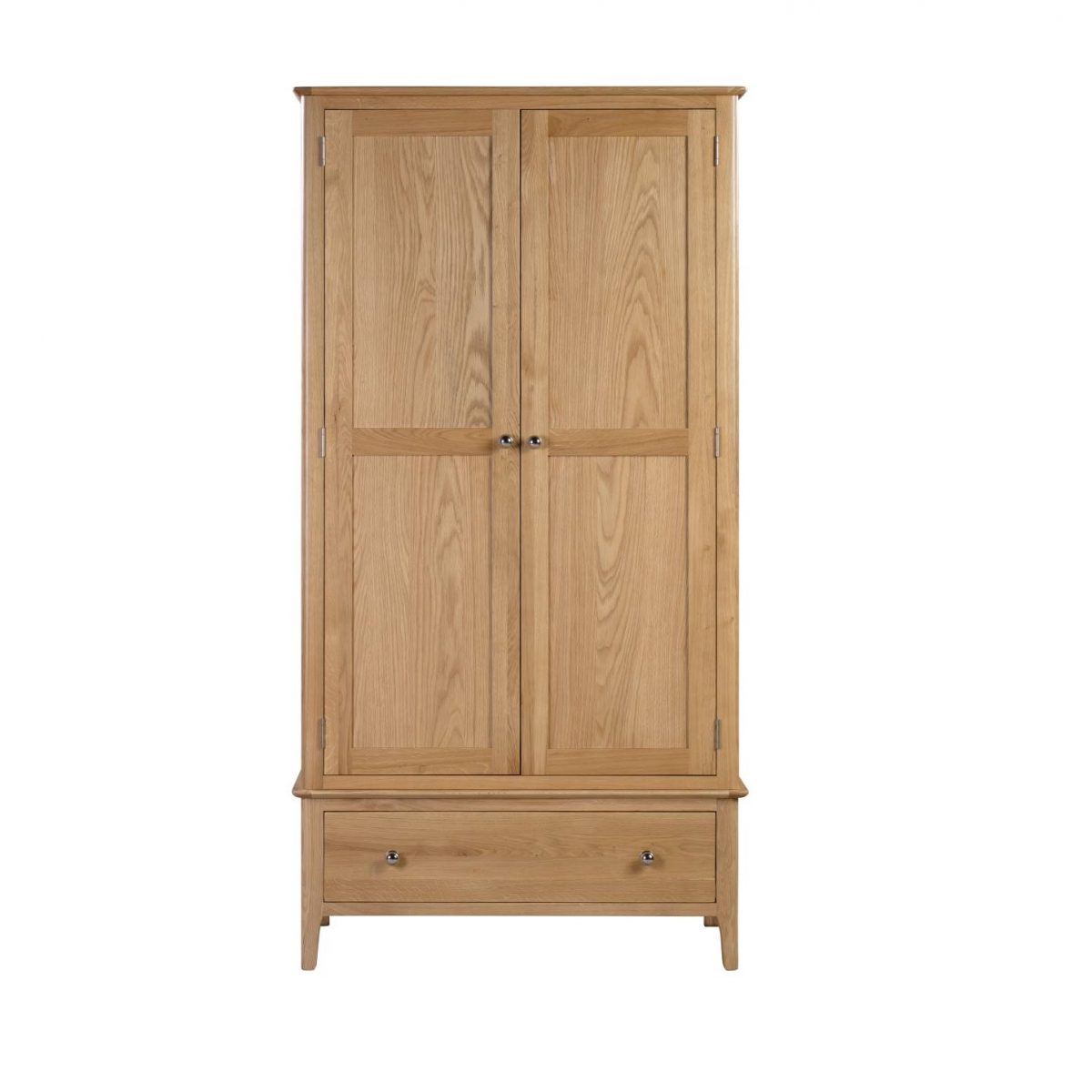 Augusta Pine 2 door, 2 drawer wardrobe – Timber Furniture